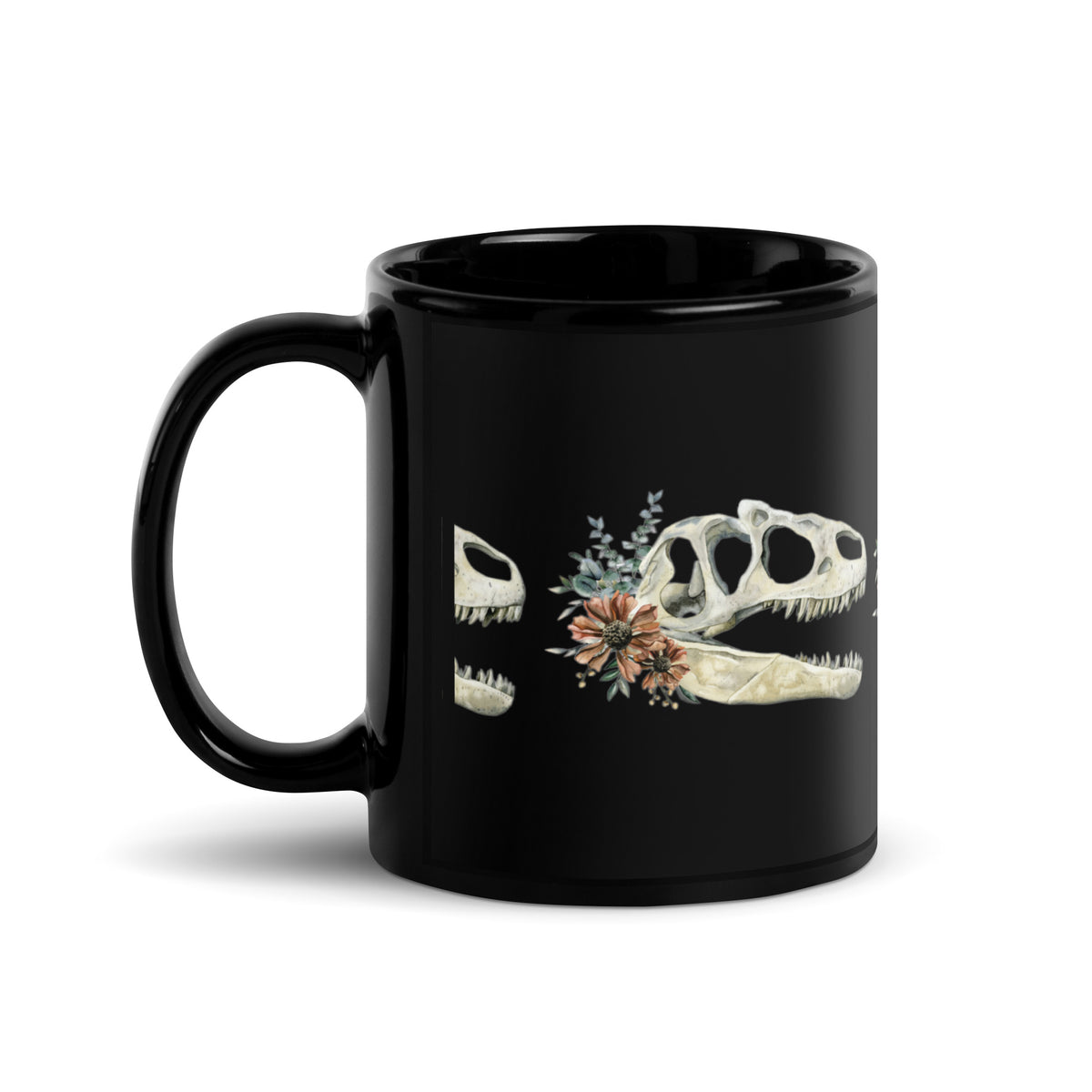 Floral Dinosaur Skull Mug – ZOIC PalaeoTech Limited