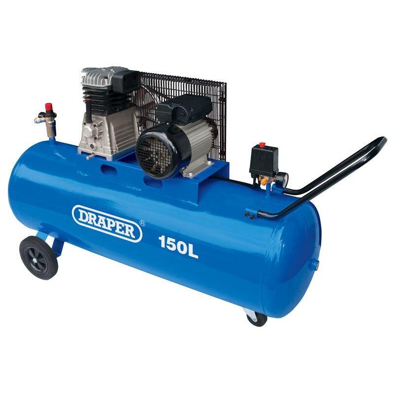 Draper 150l Belt Driven Air Compressor (2.2KW 2HP) DA150/369M – ZOIC ...