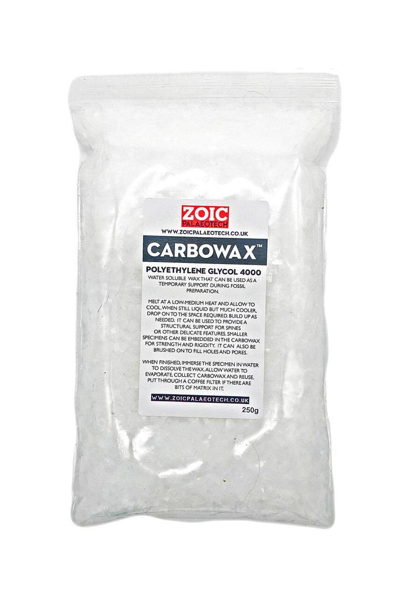 Carbowax™ PEG Water Soluble Support Wax – ZOIC PalaeoTech Limited